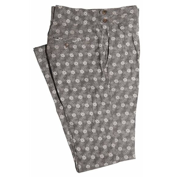 Chiragh Apparel | Pants | Mens Gurkha Pants Gray White Floral Slim High ...